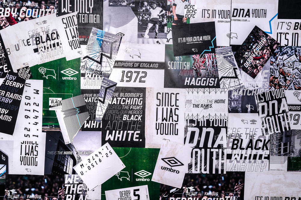 Derby County Football Club's dynamic bespoke typeface scores several ...