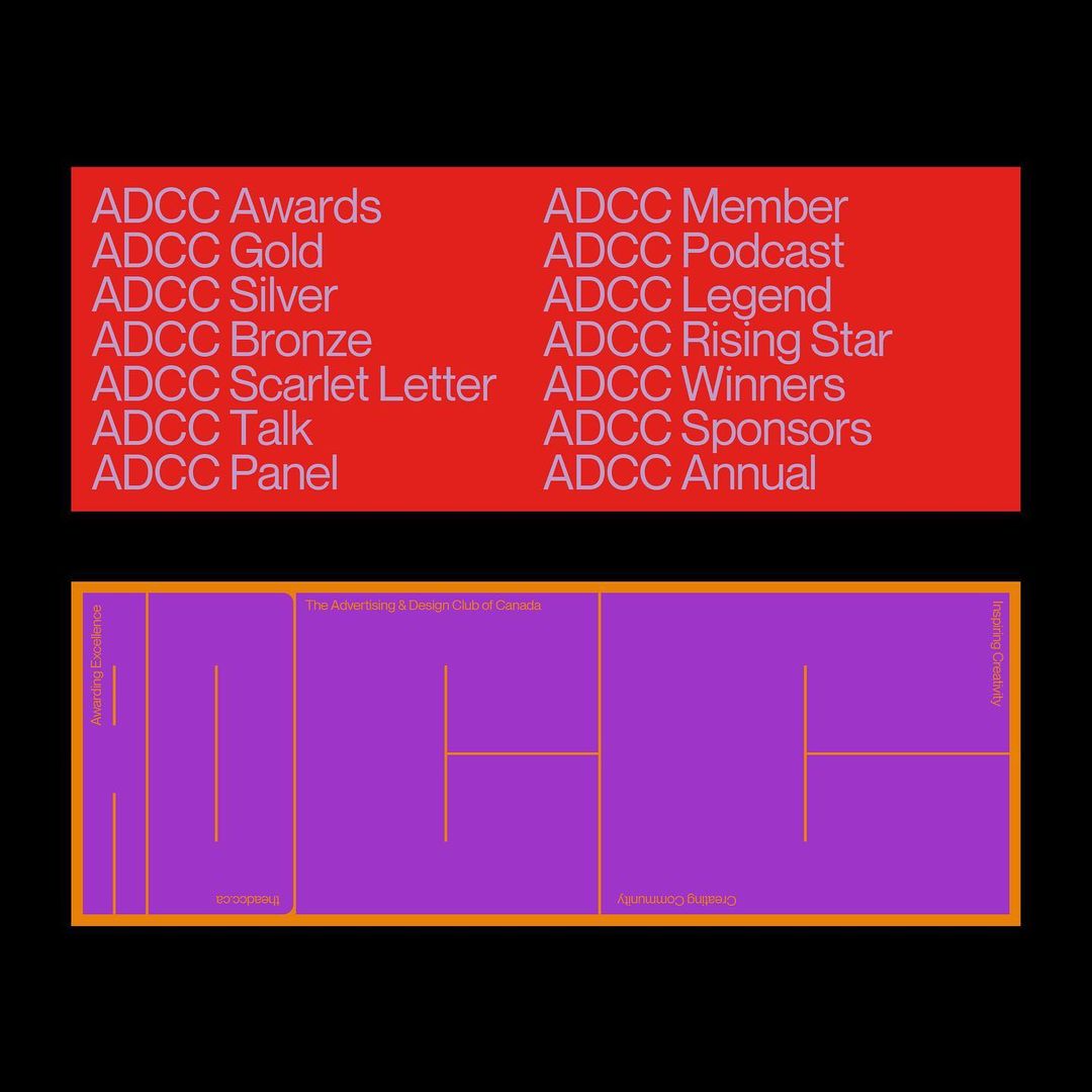 Underline Studio X ADCC: a bold & modular visual identity for Canada’s ...