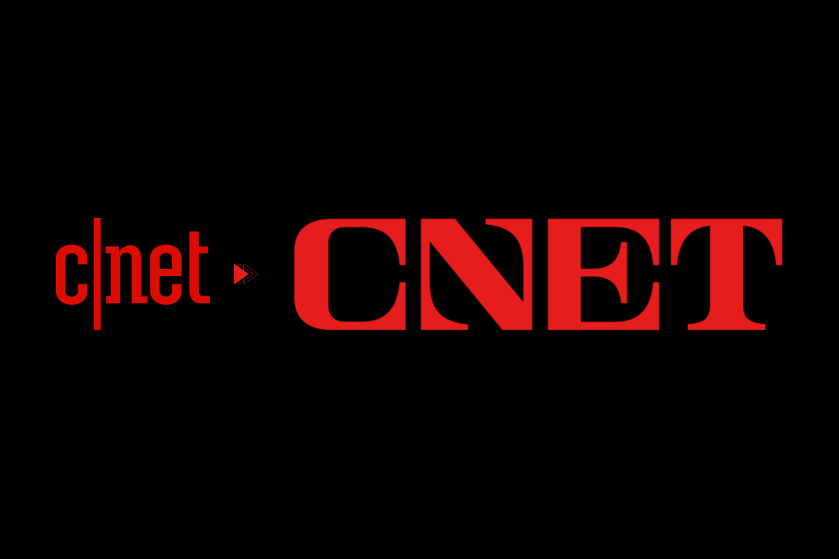 cnet logo white