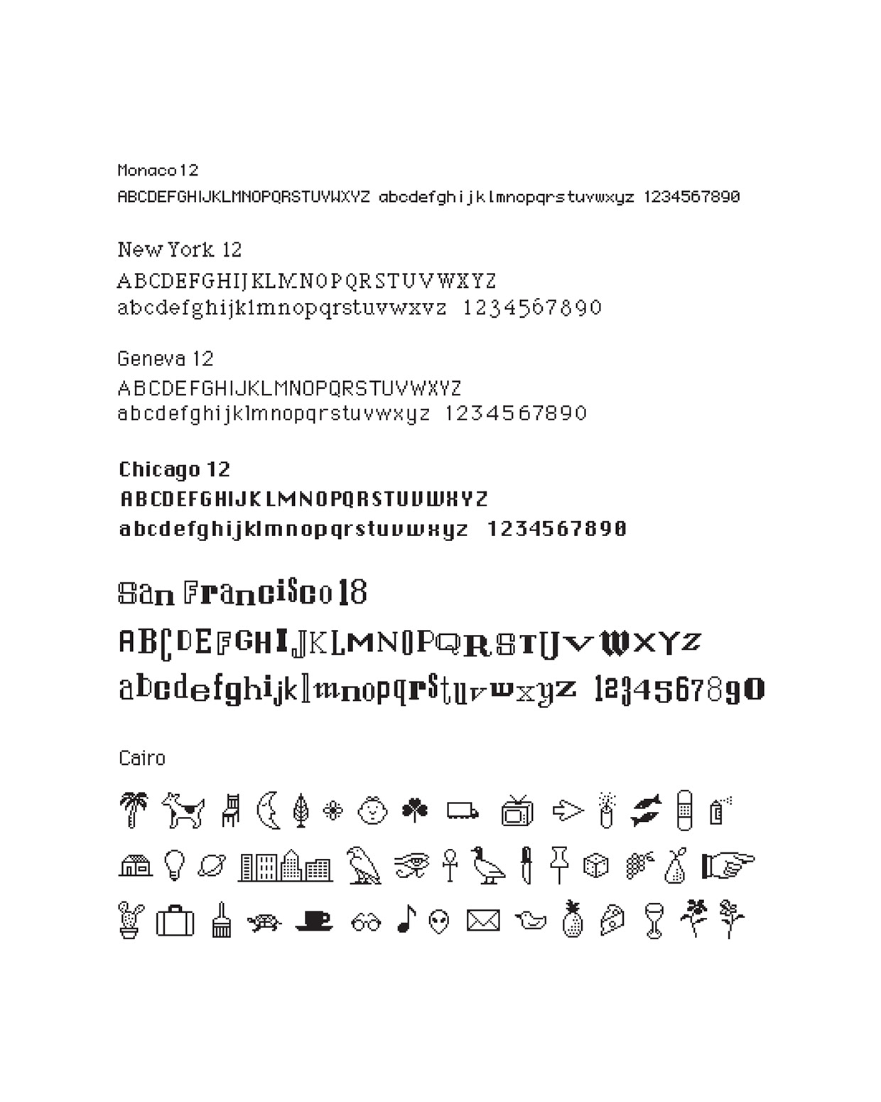 Apple fonts, a typographic timeline | TypeRoom