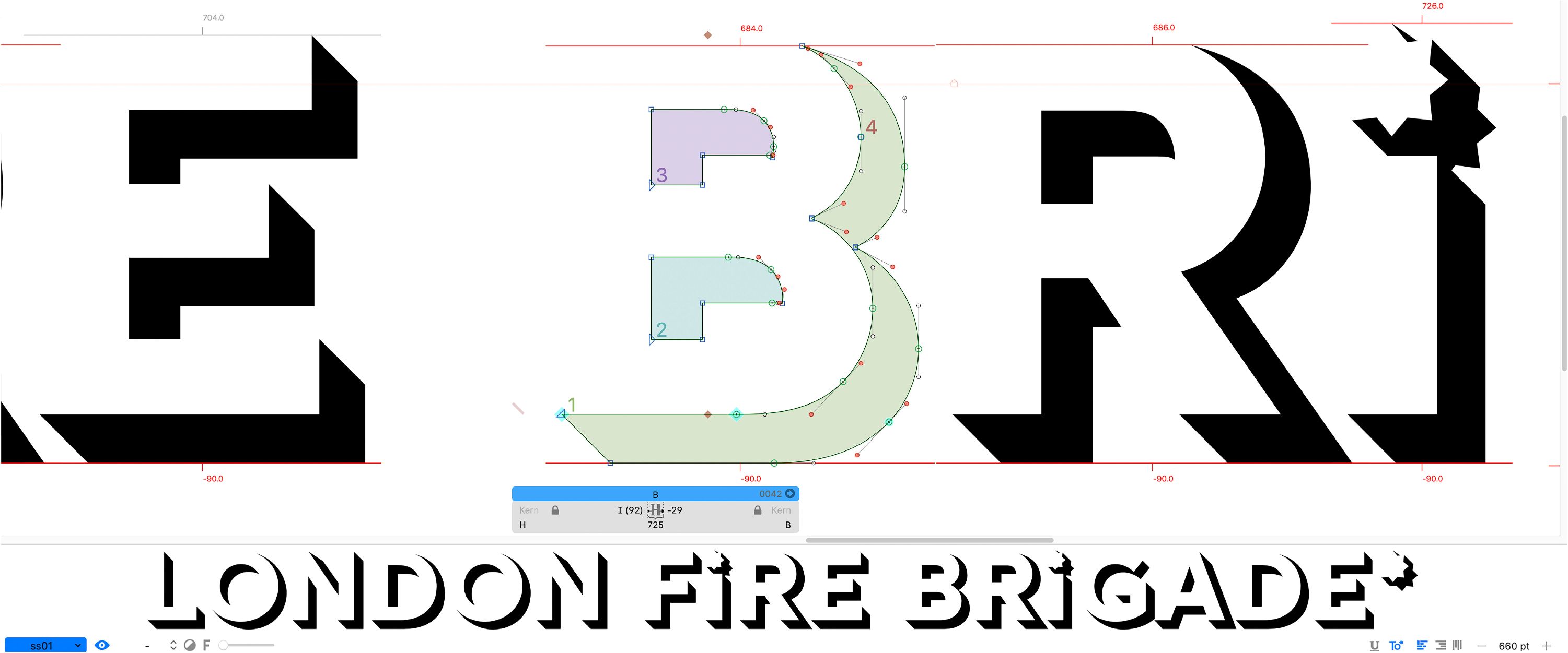 The Foundry Types X London Fire Brigade: this bold bespoke display ...