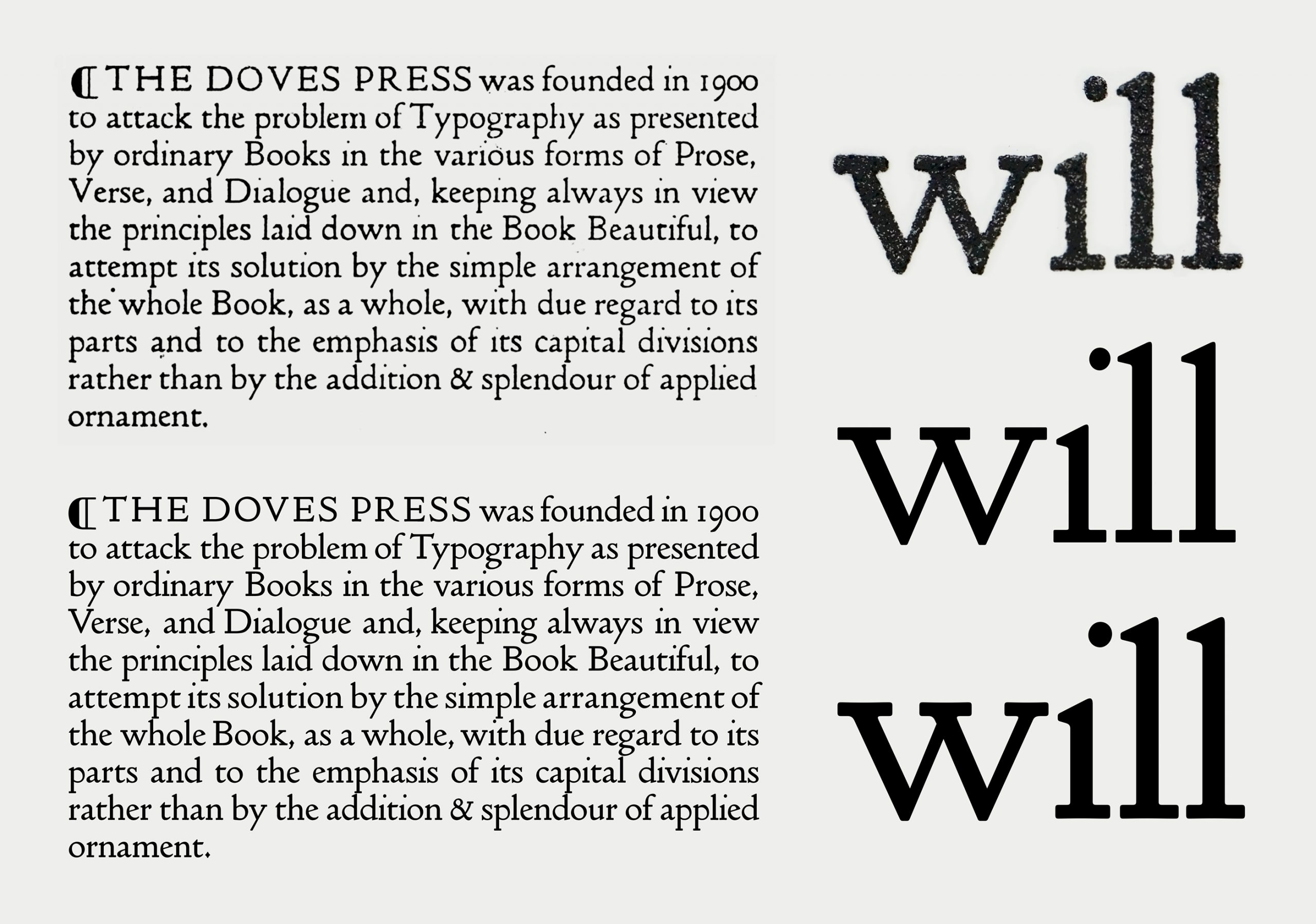 The Doves Type, Revisited: Robert Green upgrades an iconic typeface ...